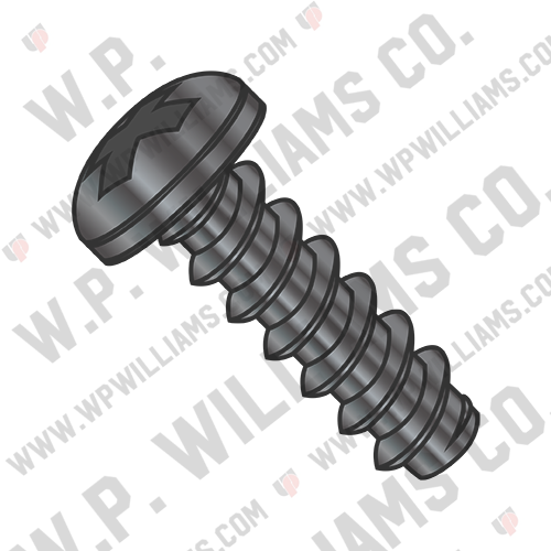 Phillips Pan Self Tapping Screw Type B Fully Threaded Black Oxide – W.P ...