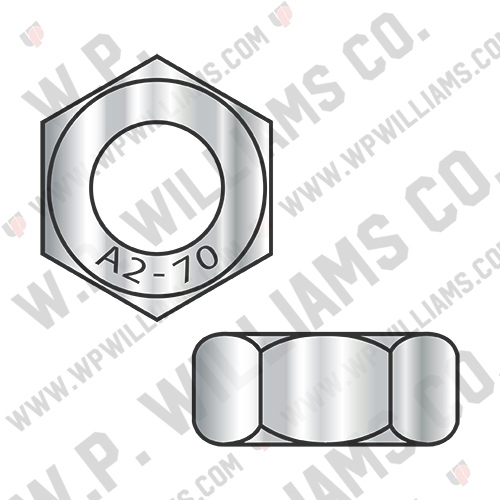 Metric ISO 4032 Hex Nut A2-70 Stainless Steel – W.P. Williams Company