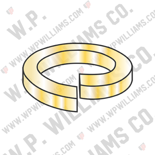 Heavy Split Lock Washer Mechanical Zinc Yellow Made In USA – W.P ...